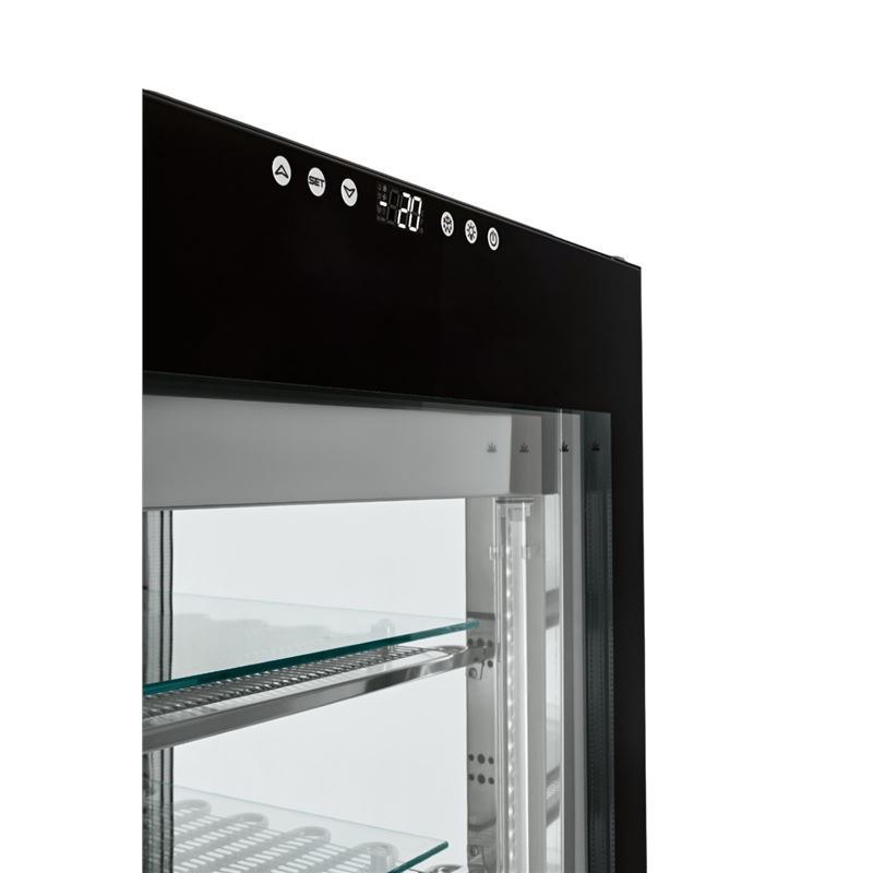 Vitrina Vertical Cosmo Negro Bt/T 900 Nofrost - 660x900x1954Mm
